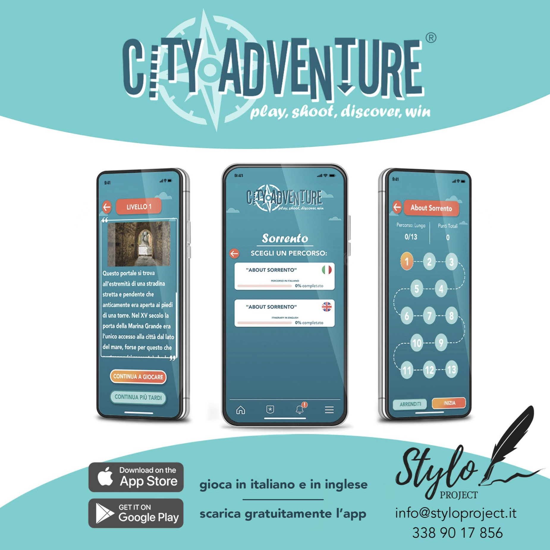 Sorrento in a few hours with City Adventure App - About Sorrento